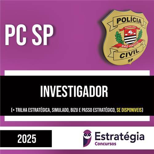 Rateio PC SP 2025 - Investigador - ESTRATÉGIA